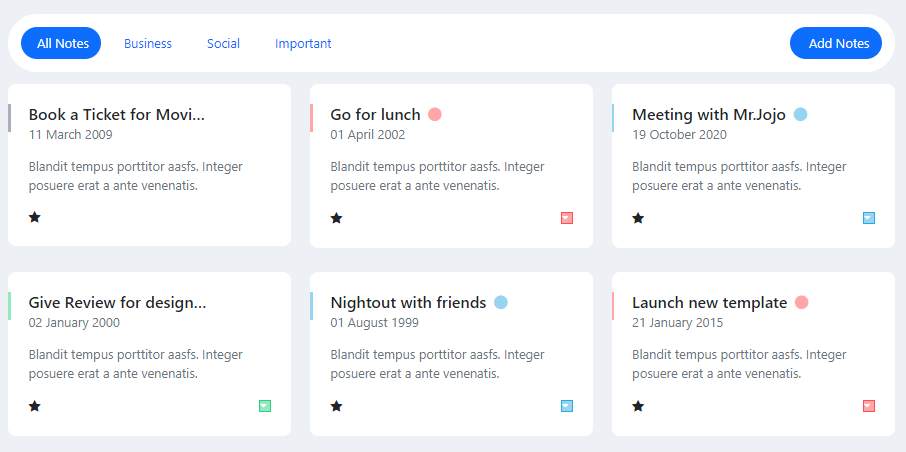 dashboard Snippets Examples