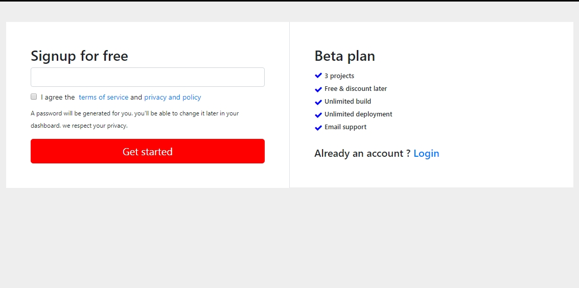 Bootstrap 4 signup form Example