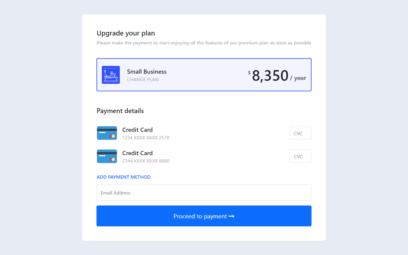 payment Snippets Examples
