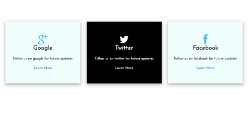 Bootstrap 5 social media icons with hover effect Example
