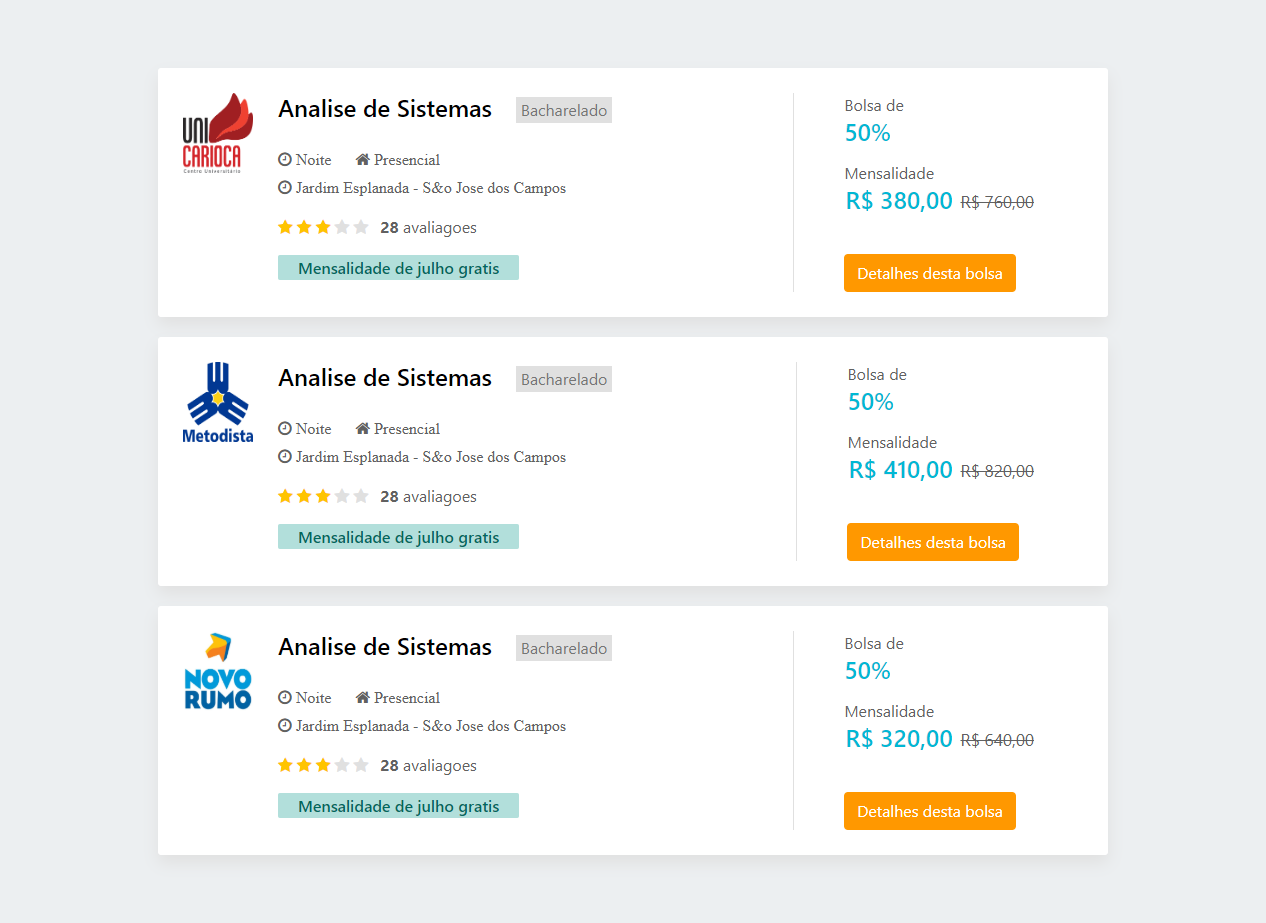 Bootstrap 5 Jobs card Listing Example