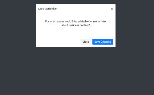 Bootstrap 4 Modal Feedback-Form Example