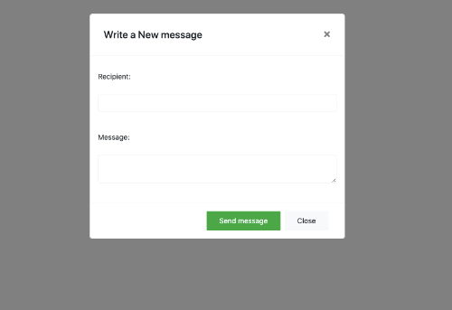 Bootstrap 4 Modal Feedback-Form Example