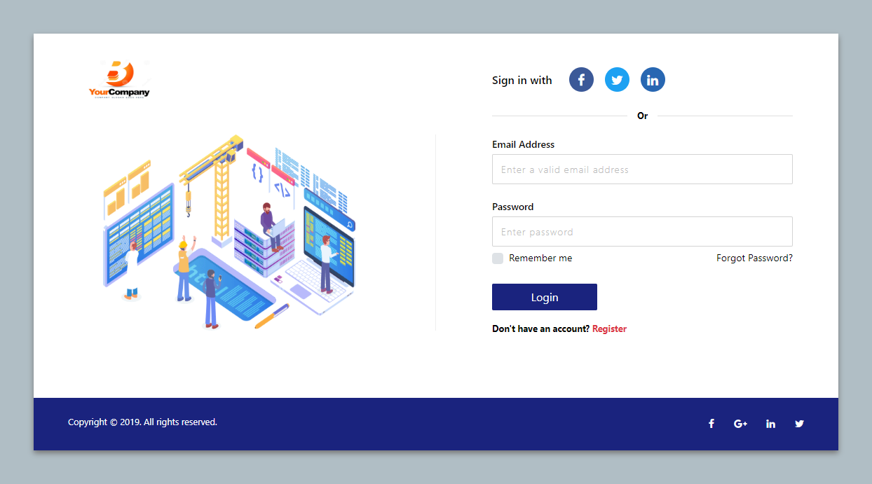 login Snippets Examples