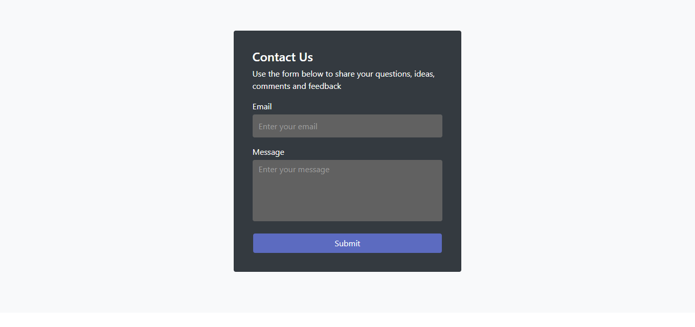 forms Snippets Examples
