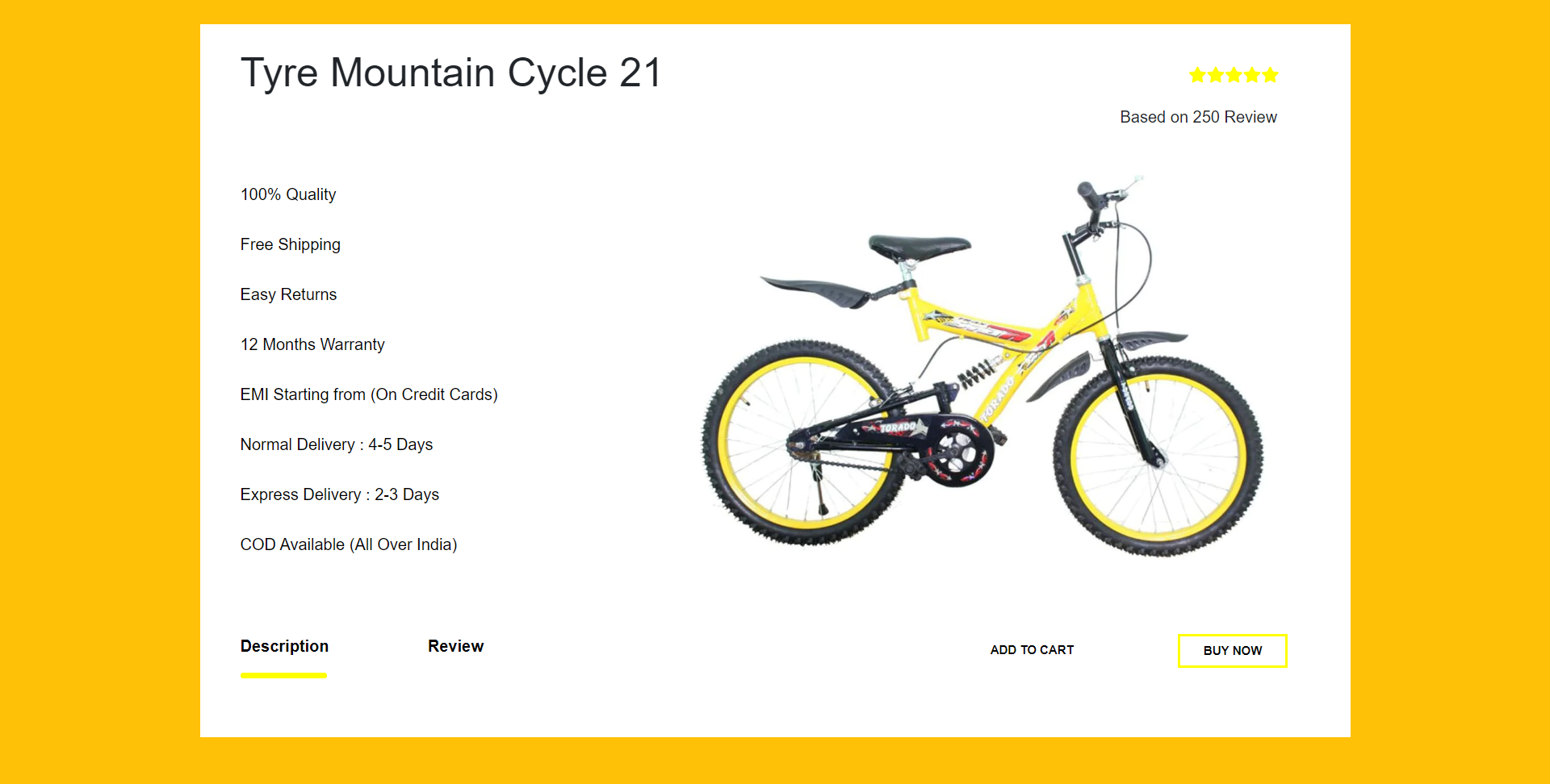 Bootstrap 4 product list with animated icons and discount badge Example