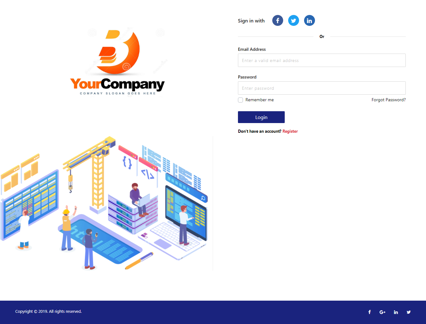 login Snippets Examples