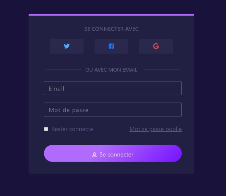 login Snippets Examples
