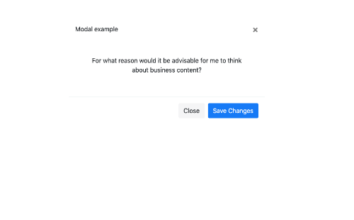 Bootstrap 4 modal comment section with rating Example