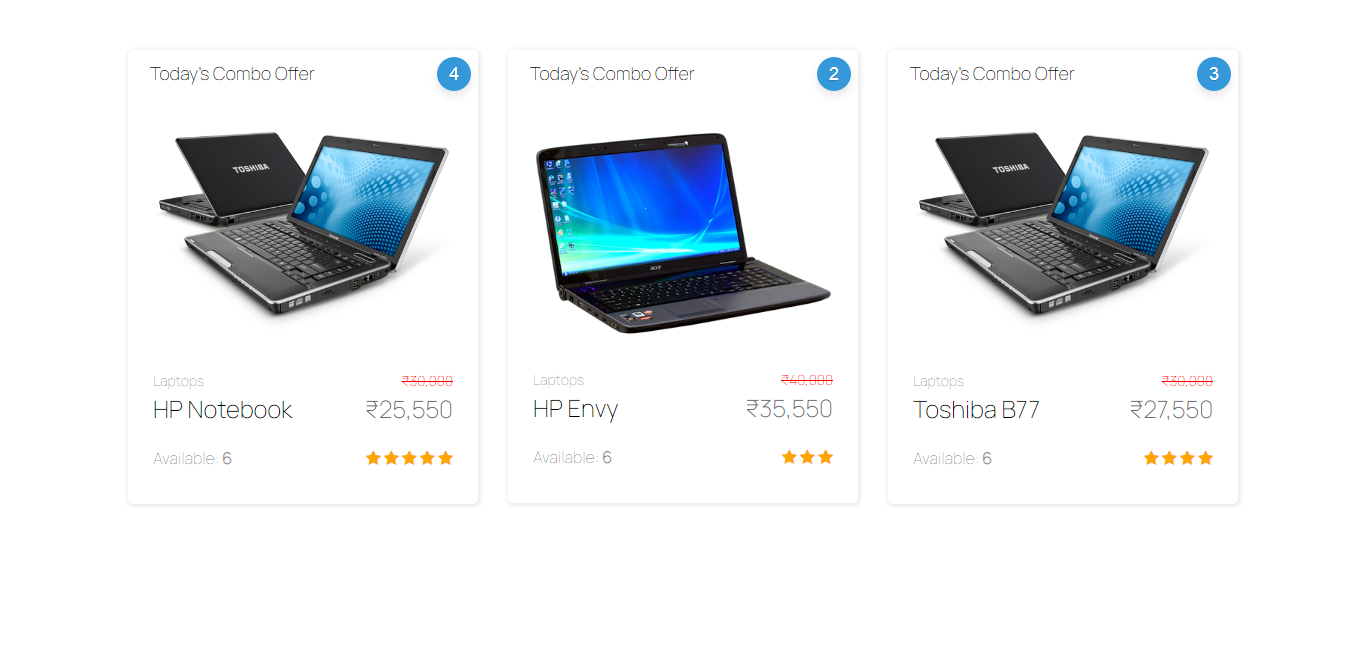 Bootstrap 4 eCommerce category product list page Example