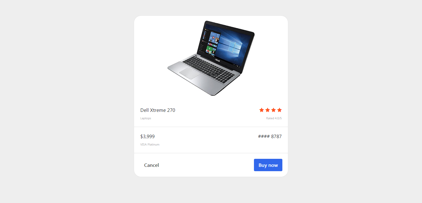 Bootstrap 4 product list with animated icons and discount badge Example