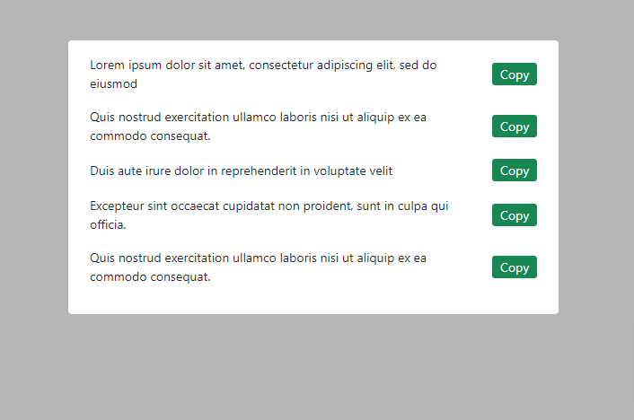 Bootstrap 5 Copy To Clipboard Items Using Vuejs Example 6095