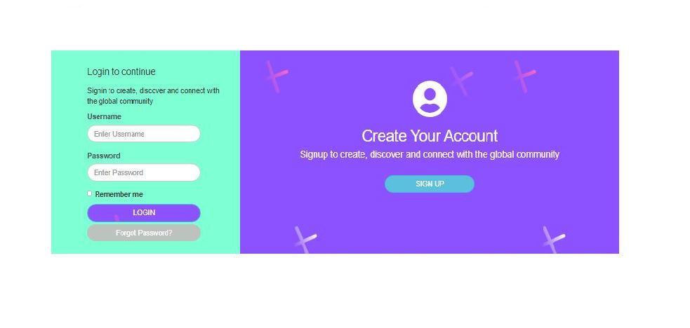 Bootstrap 4 Login form with social icons Example