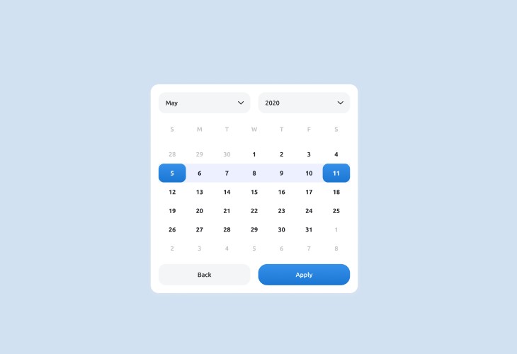 calendar Snippets Examples