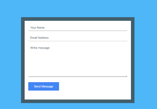 Bootstrap 4 Contact us form Example