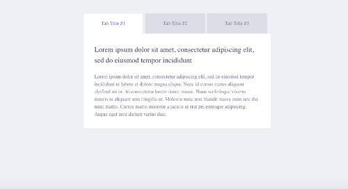 Bootstrap 5 Simple Tabs Example