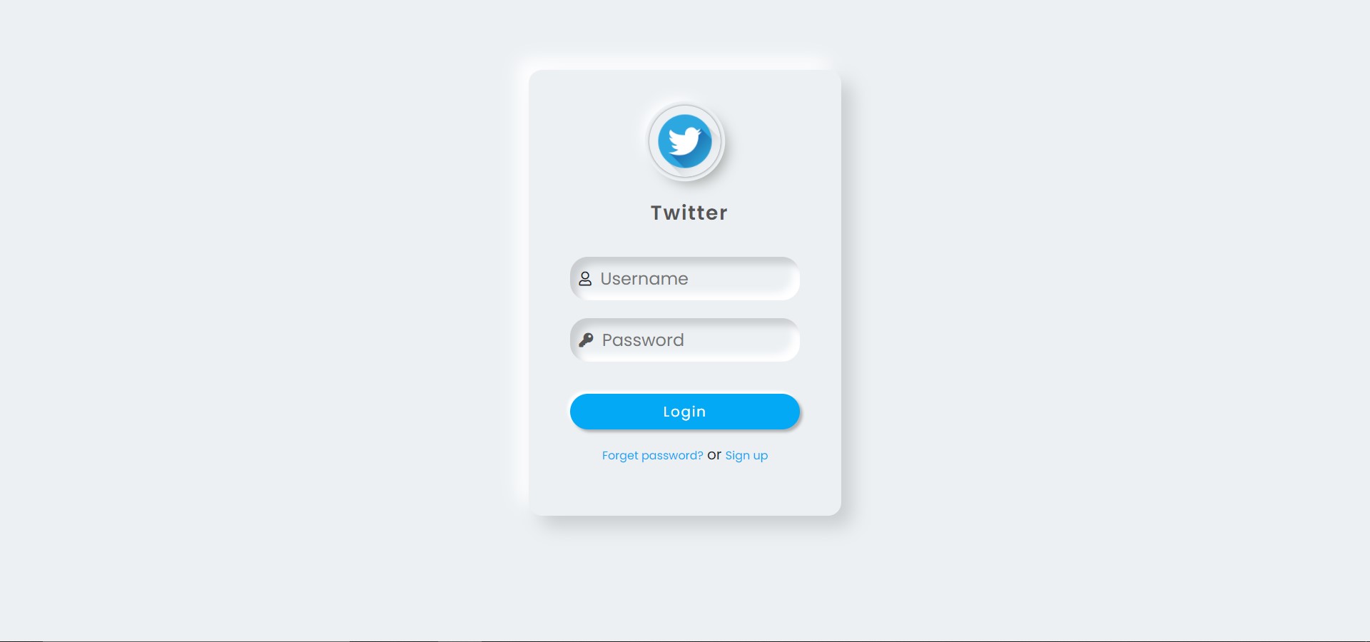 Pure CSS Neomorphic simple shadow design Example