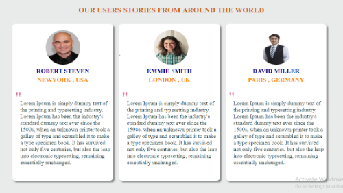 Bootstrap 4 testimonial carousel slider with autoplay Example