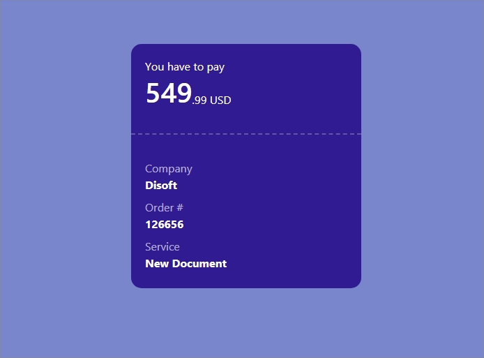 payment Snippets Examples