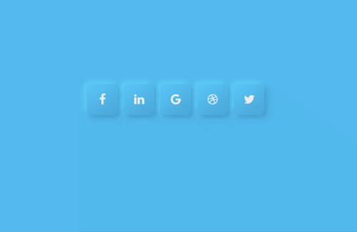 Pure Css Beautiful Analog Neomorphism Clock Example 