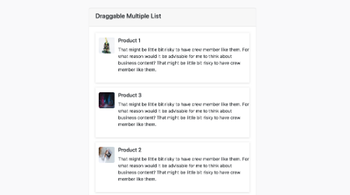 Bootstrap 4 Product List Example